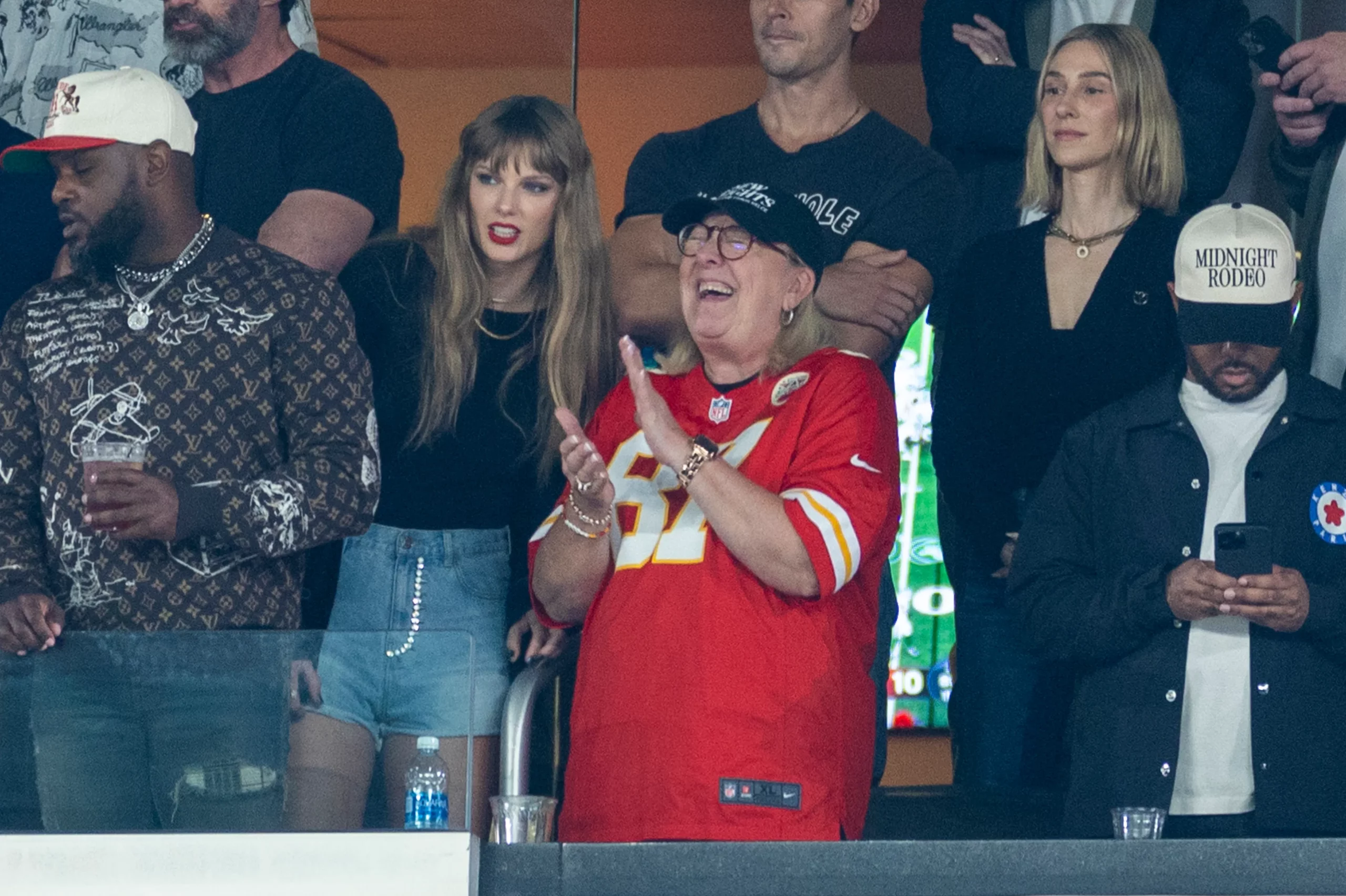Travis Kelce’s mother Donna Kelce says spending time with Taylor Swift feels like she's in an ...