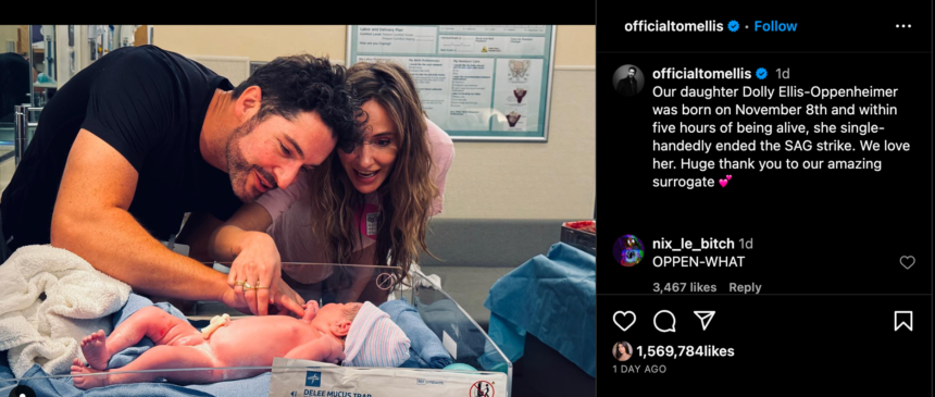 Lucifer Star Tom Ellis Welcomes Fourth Daughter with Wife Meaghan ...