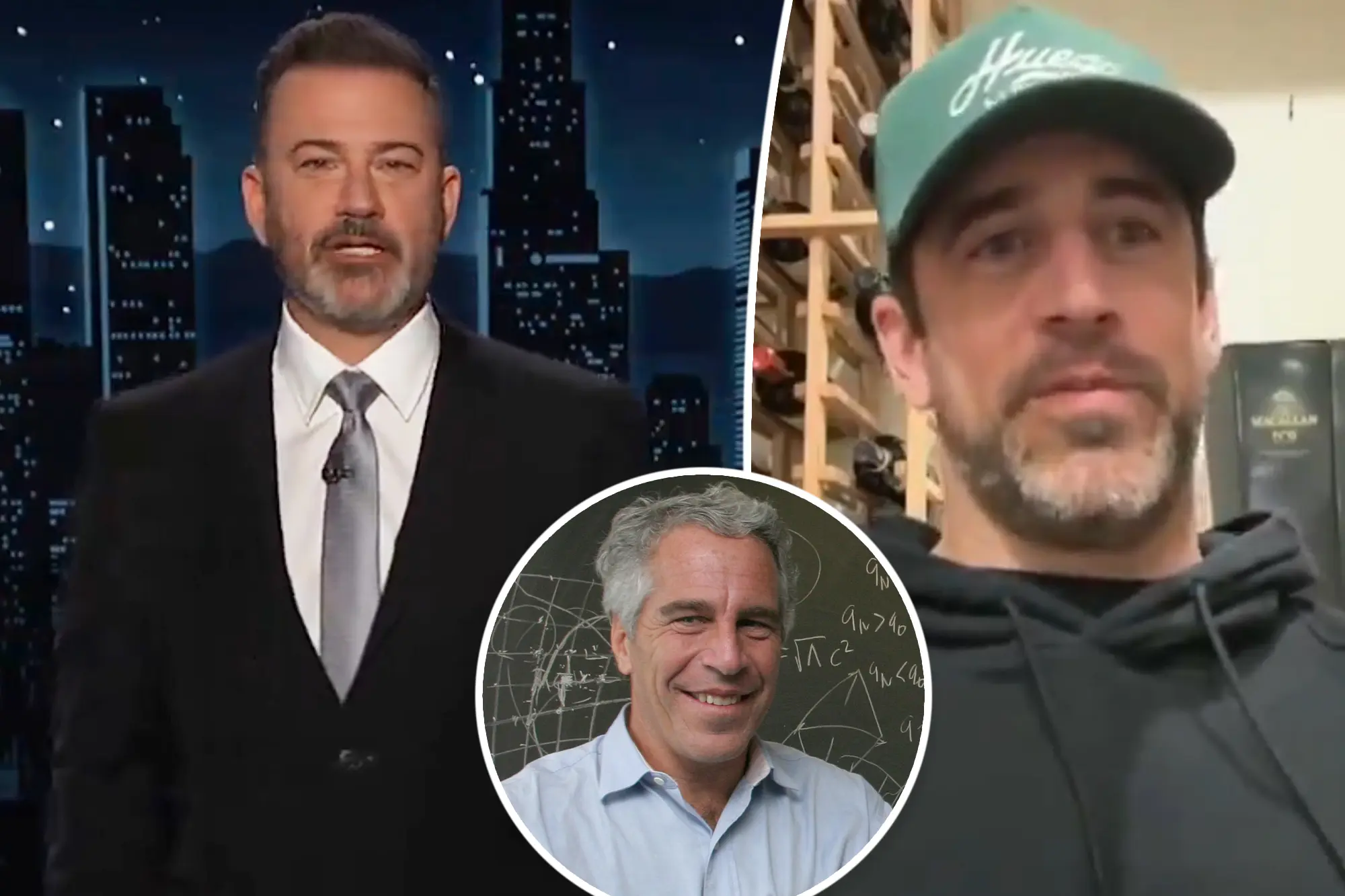 Jimmy Kimmel Demands Apology from Aaron Rodgers Over Jeffrey Epstein ...