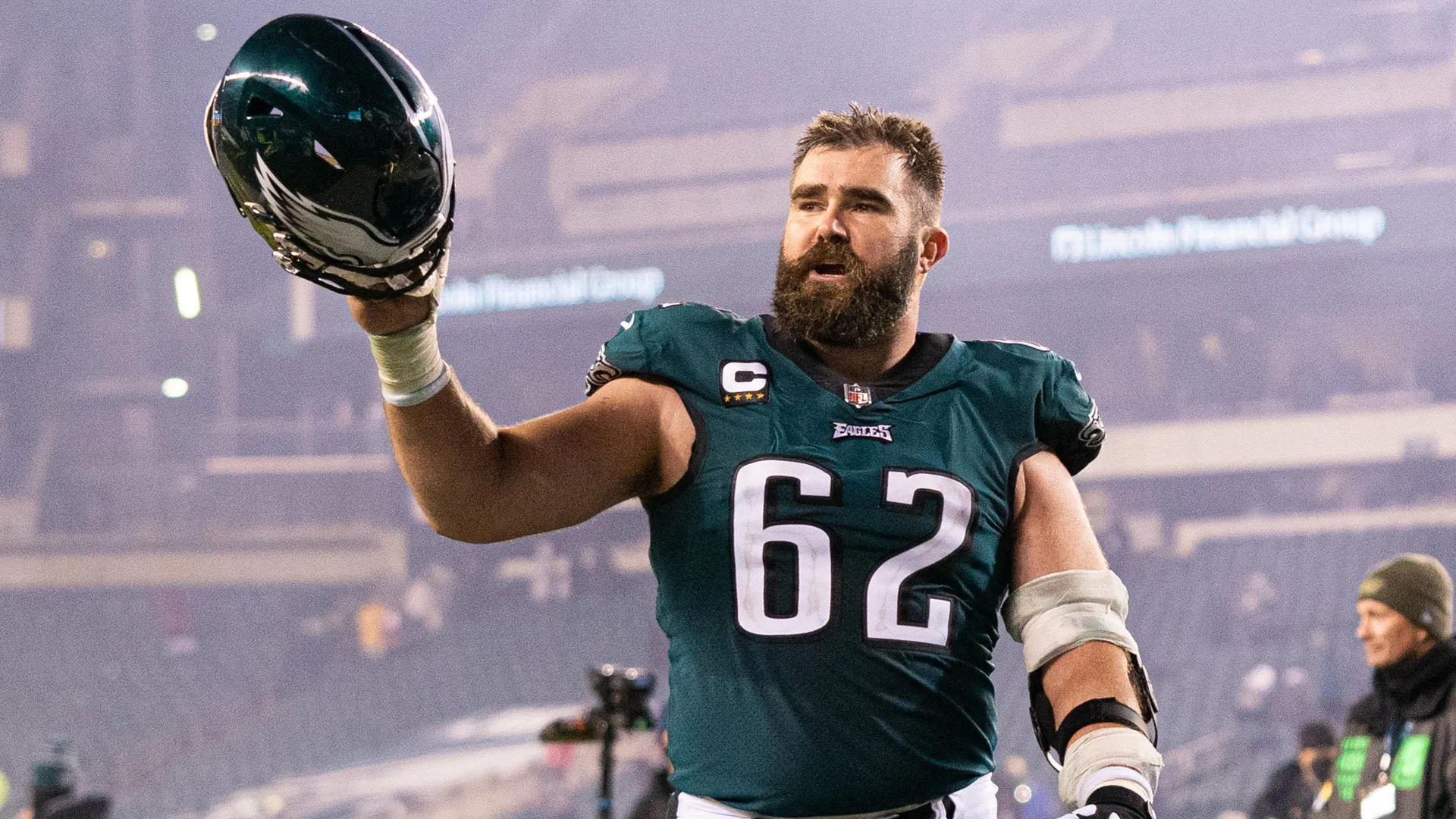 Jason Kelce celebrates his NFL retirement with a fiery stunt - Distinct ...